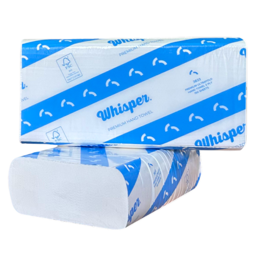 Premium Ultrafold Hand Towel 2ply – Whisper