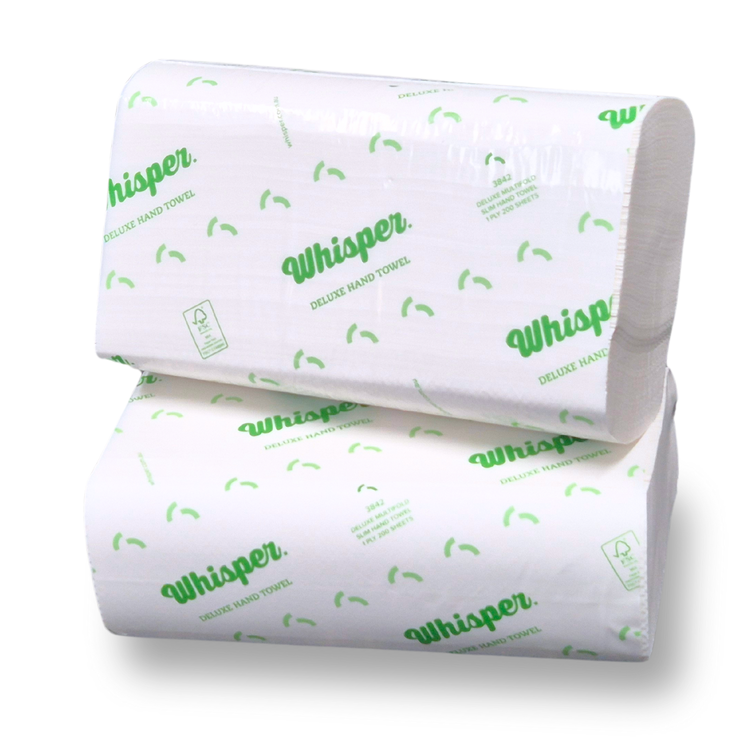 Deluxe Multifold Slim Hand Towel 1Ply – Whisper